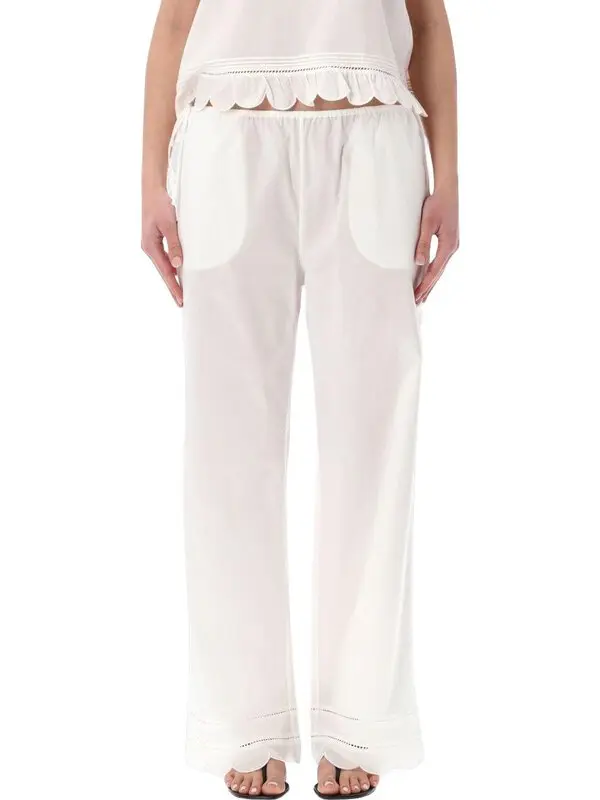 THE GARMENT Wide Leg Trousers - White