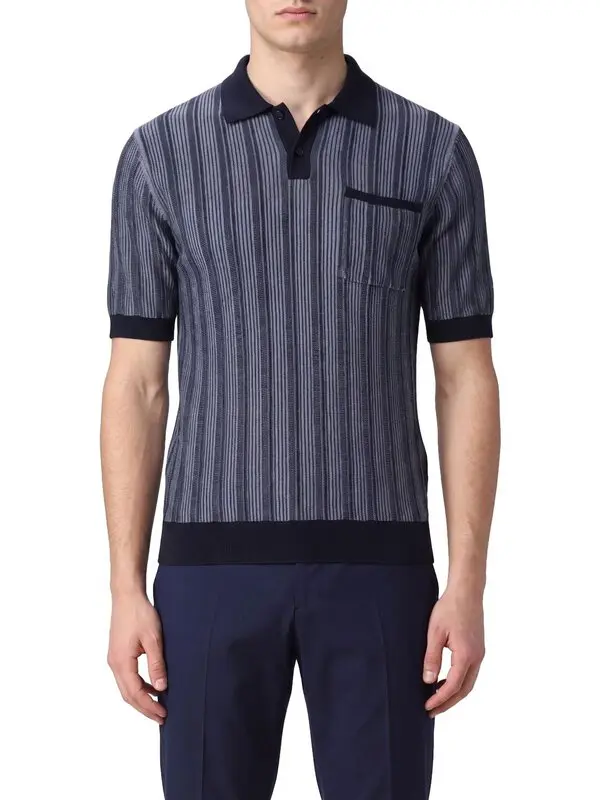 BALLANTYNE Cotton Polo Shirt - Blue