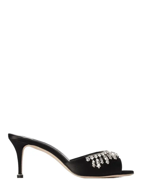 Manolo Blahnik Heeled Sandal - Black