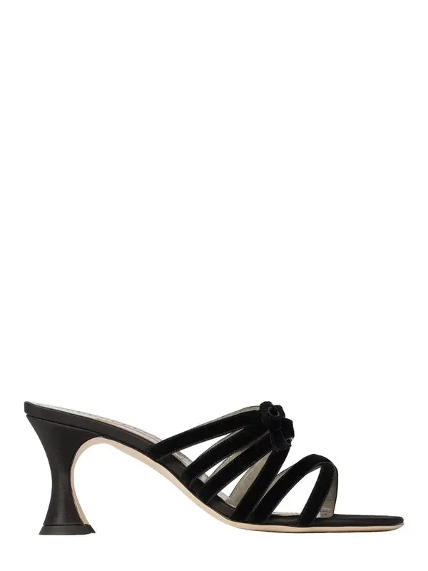 Manolo Blahnik Heeled Sandal - Gnawed Blue
