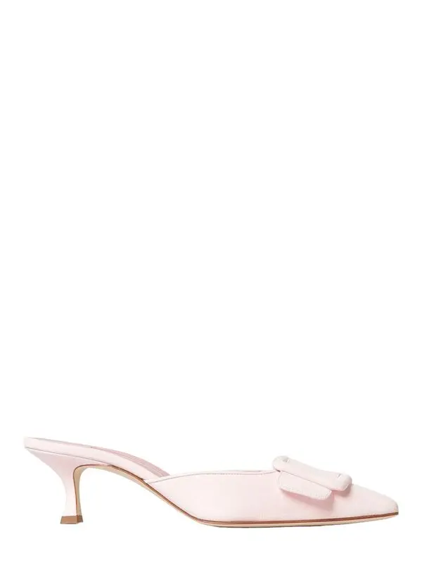 Manolo Blahnik High Heel Mules - Pink
