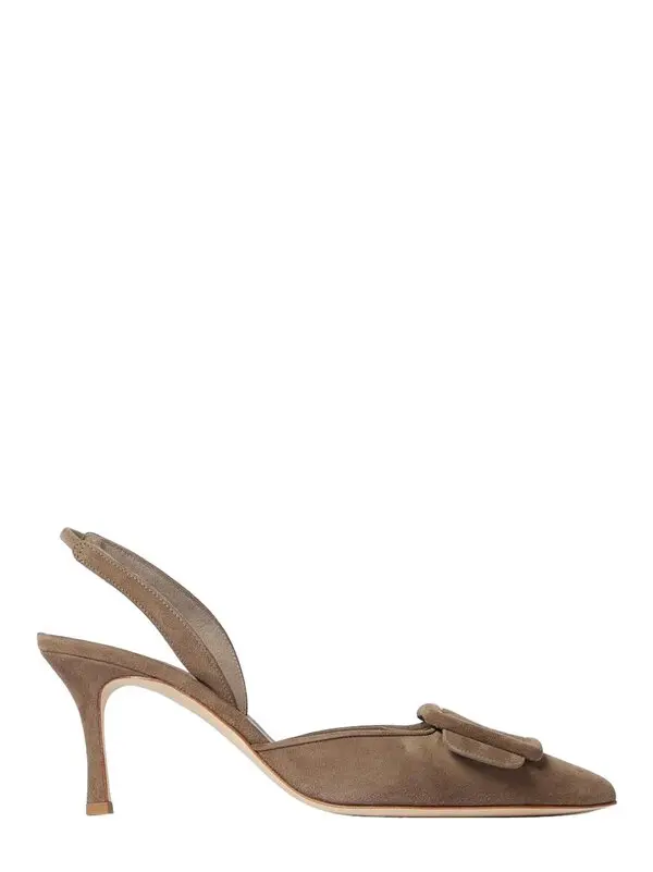 Manolo Blahnik Slingback Pumps - Dove Grey