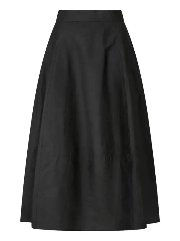 STUDIO TOMBOY Balloon Cotton Skirt With Belt - Black