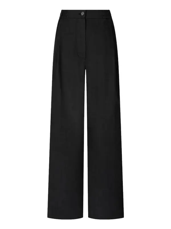STUDIO TOMBOY Elasticated Waist Relaxed-fit Trousers - Black