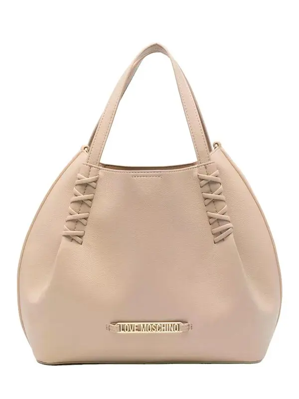 Moschino Logo-detail Tote - Neutrals
