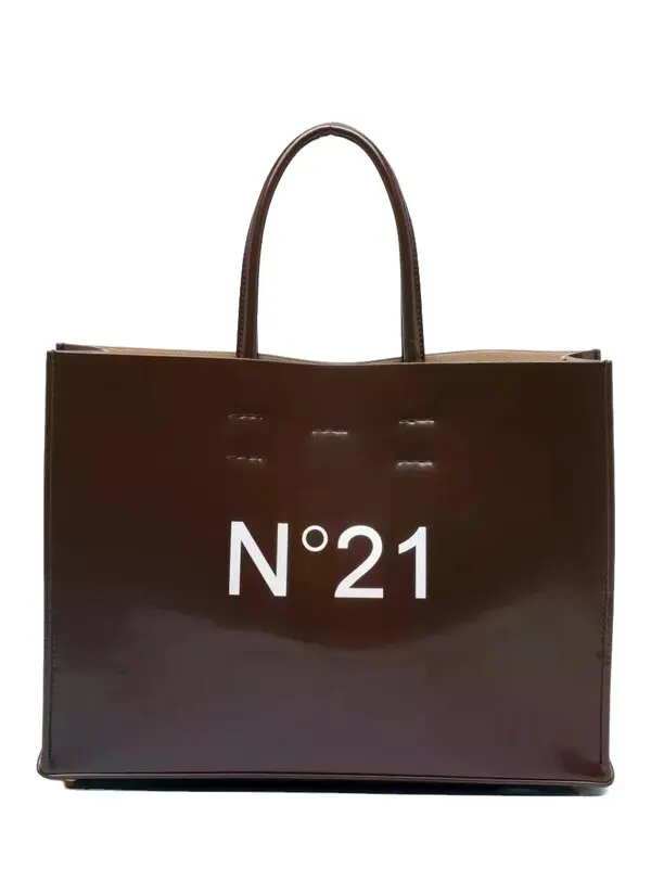 N°21 Horizontal Logo Tote Bag - Brown