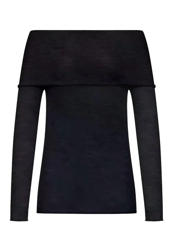 ROBERTO COLLINA Off-the-shoulder Top - Black
