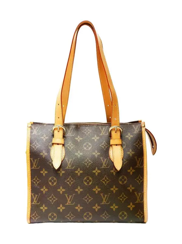 LOUIS VUITTON 2005 Popincourt Monogram Canvas Shoulder Bag - Brown
