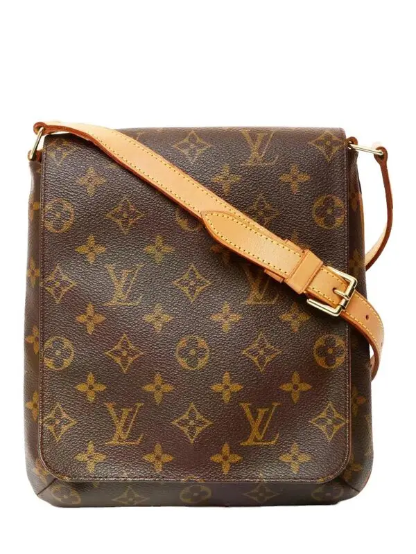 LOUIS VUITTON 2001 Musette Salsa Monogram Canvas Shoulder Bag - Brown