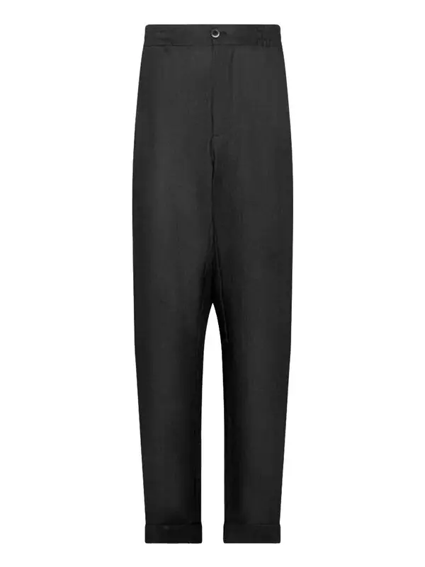 FRANZESE COLLECTION Turn-up Trousers - Black