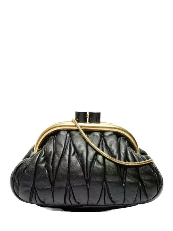 Miu Miu Matelassé Shoulder Bag - Black