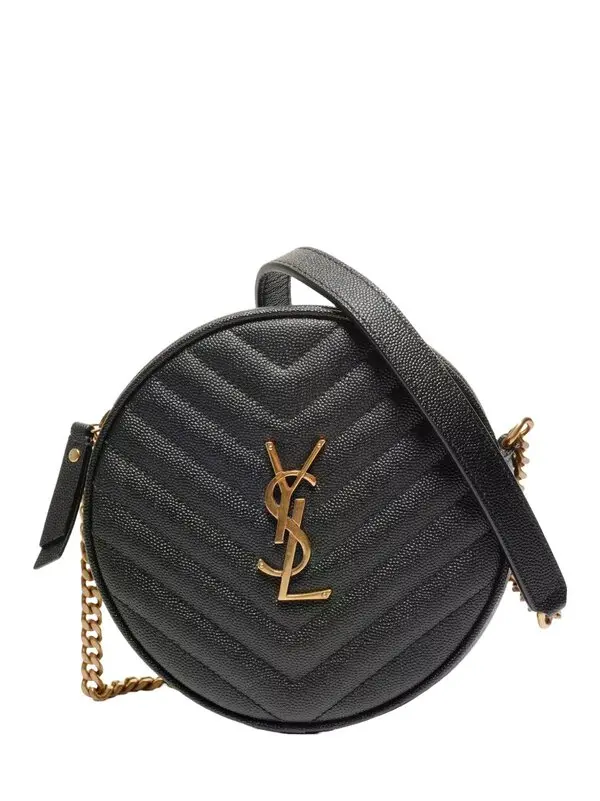 Saint Laurent Leather Crossbody Bag - Black