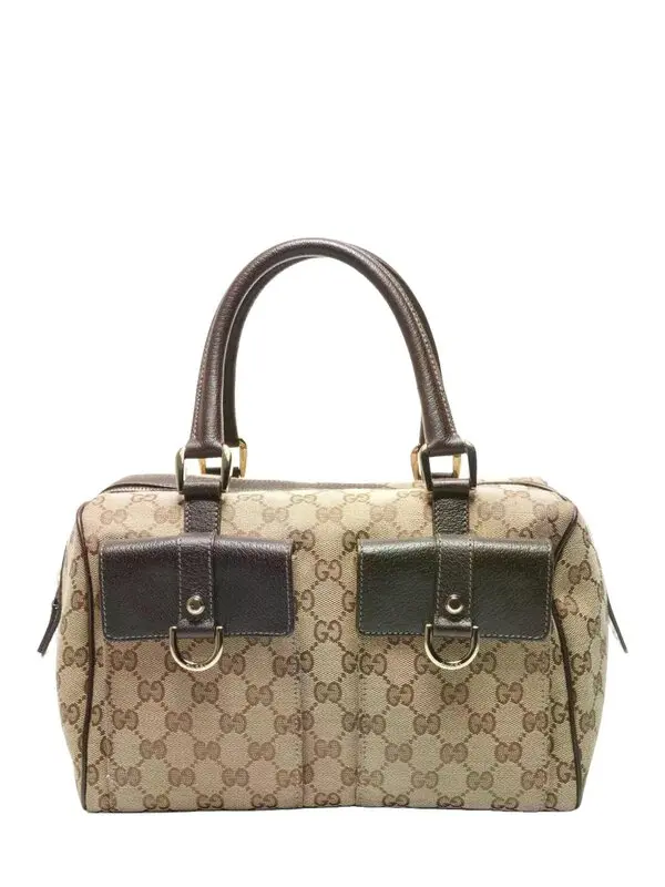 Gucci 2000s Gg Canvas Bowling Bag - Brown
