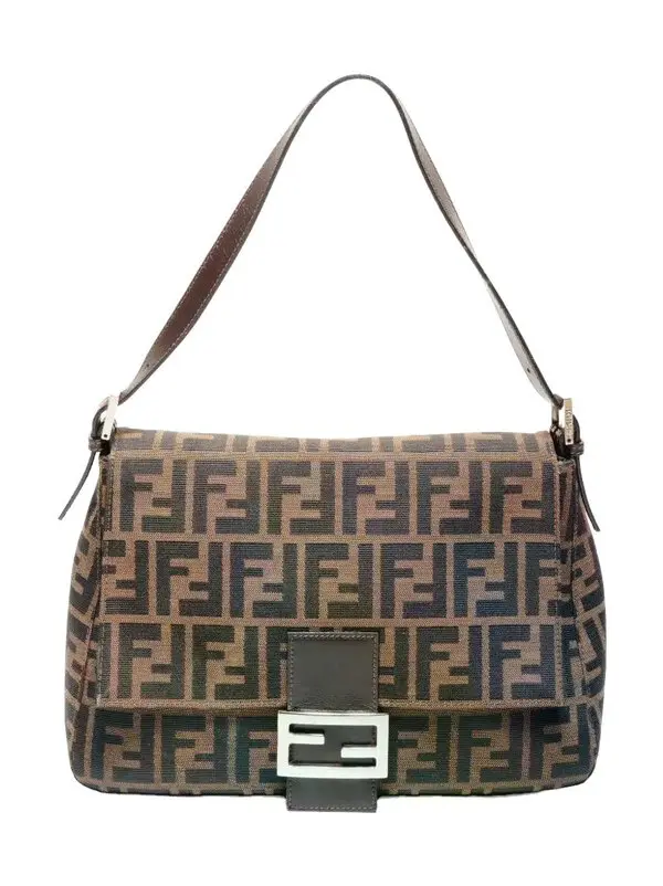 Fendi Monogram-pattern Mamma Shoulder Bag - Neutrals