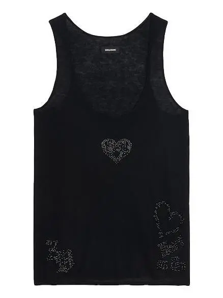 Zadig&Voltaire Lee Cashmere Tank - Black