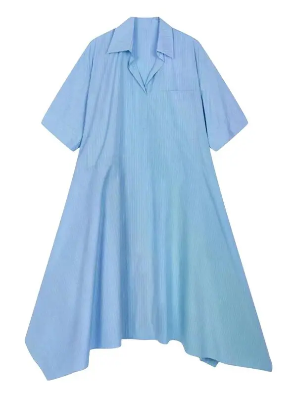 JNBY Striped Asymmetric Hem Dress - Blue