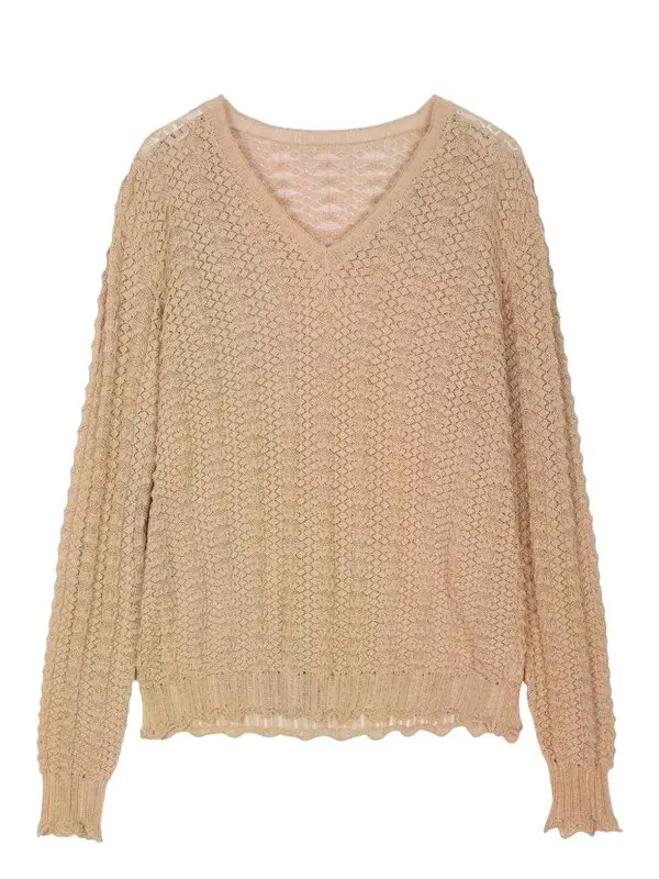 JNBY Crochet-knit Top - Brown