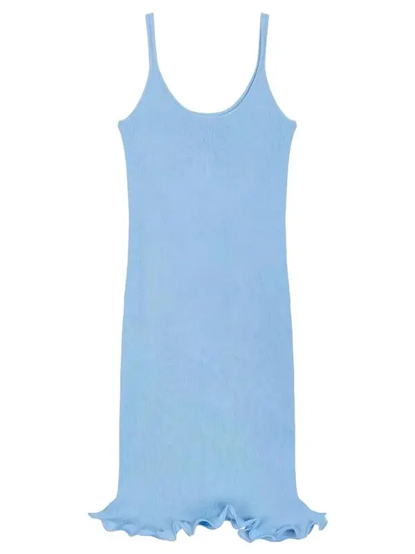 JNBY Mini Dress With Budding Hem - Blue