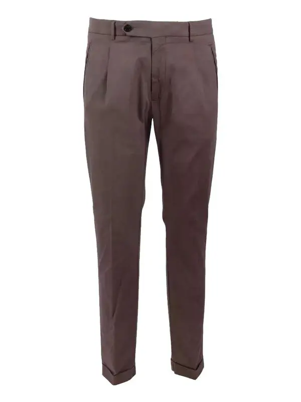 BERWICH Pleated Tailored Trousers - Brown