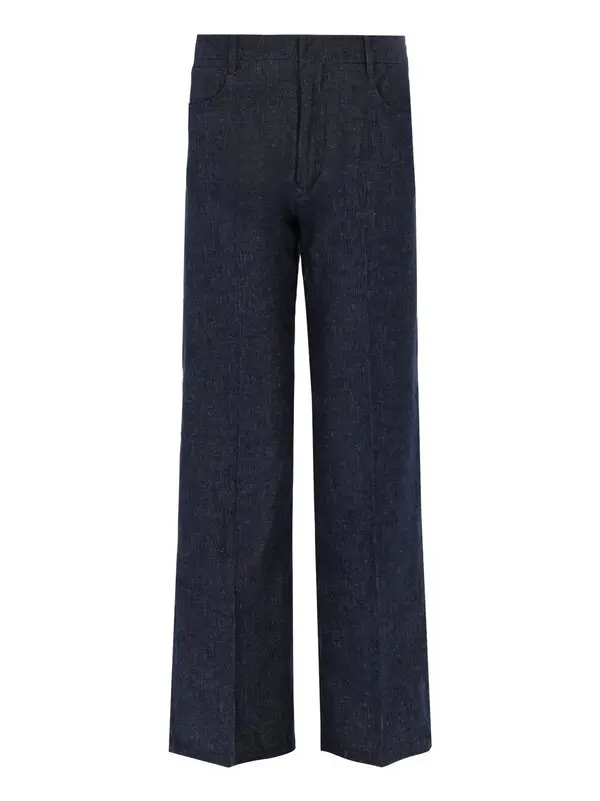 Max Mara Pantalone In Denim Abete - Blue