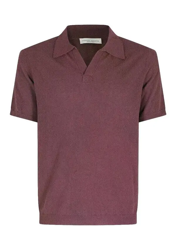 ROBERTO COLLINA V-neck T-shirt - Red