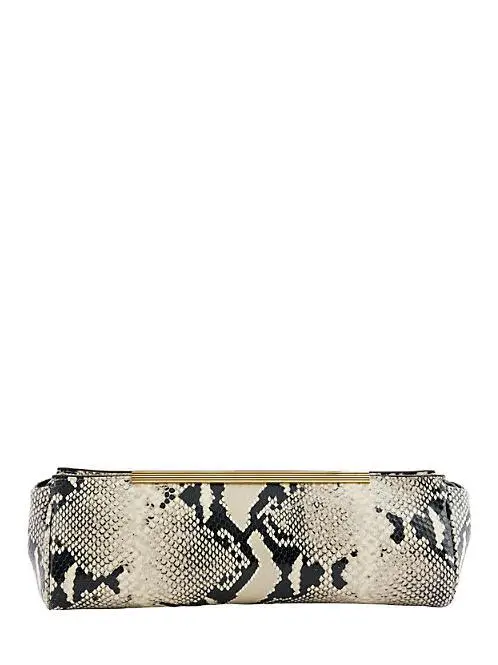 Khaite Donna Leather Clutch - Natural
