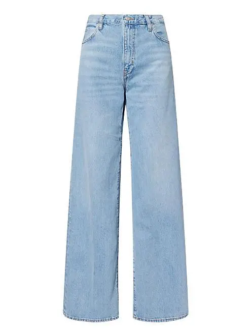 FRAME Mid-rise Wide-leg Denim Jeans - Frey