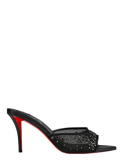CHRISTIAN LOUBOUTIN Miss Z Degrastrass Perla 80 Heeled Courts - Black/lin Black