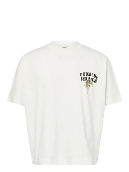 GODMADE California Riches Printed Cotton T-shirt - Off White