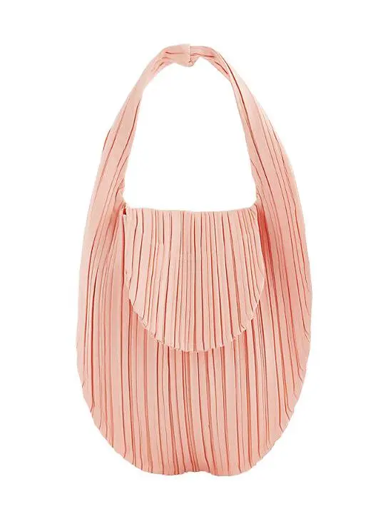Issey Miyake Pleats Seeds Knitted Top-handle Bag - Pink