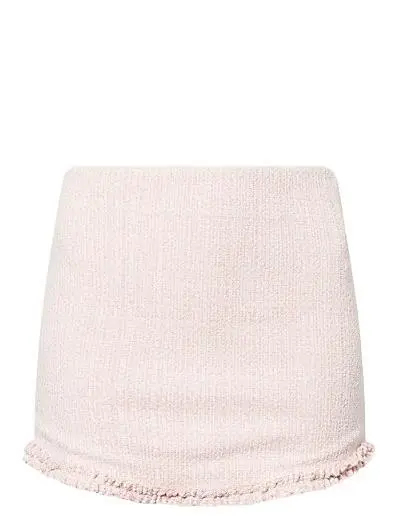 Devon Windsor Woven Mini Skirt - Rose Cream