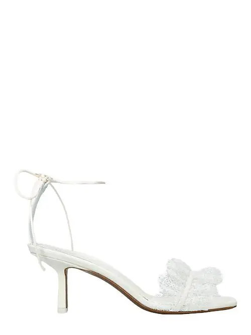 NEOUS Belel Lace Heeled Sandals - Cream