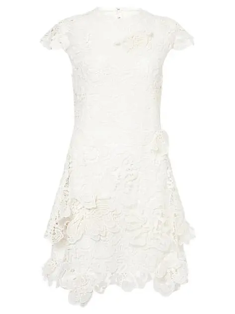 Simkhai Novelle Lace Mini Dress - White