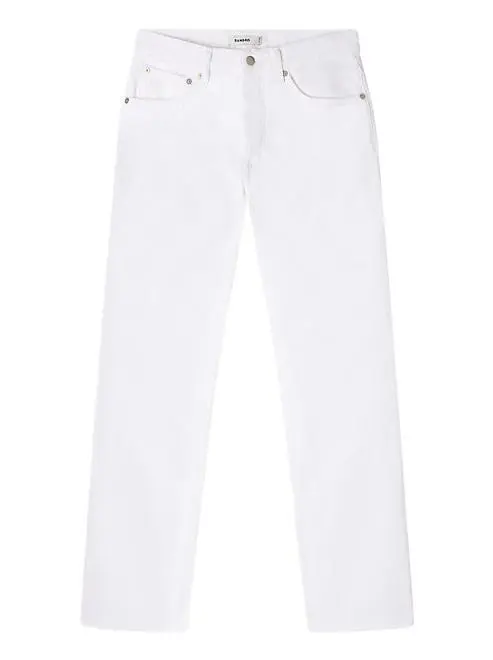 Sandro Tapered-leg Mid-rise Denim Jeans - White