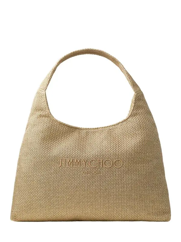 JIMMY CHOO Diamond Hobo Large - Gold/dark Cappuccino