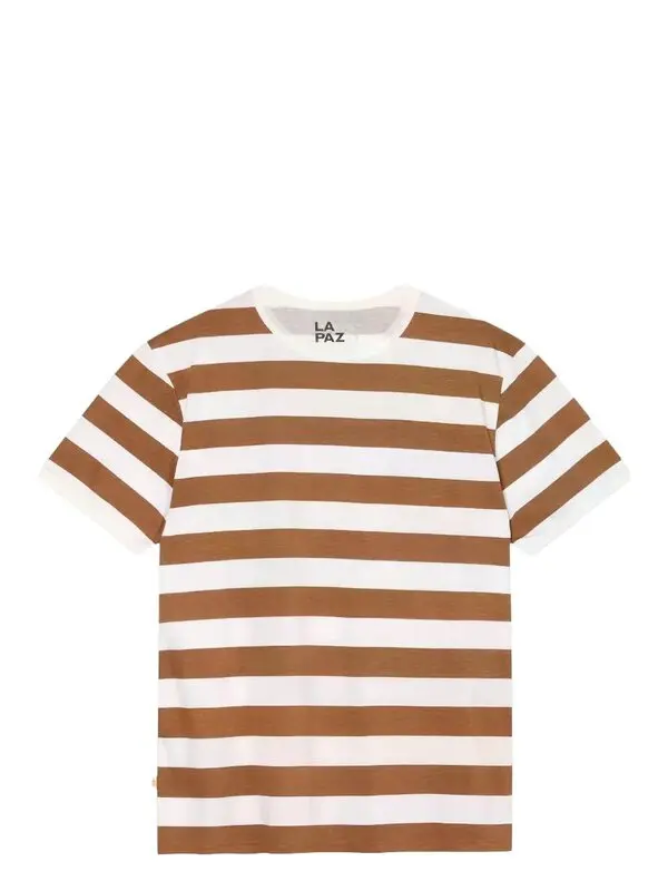 LA PAZ Striped T-shirt - Brown