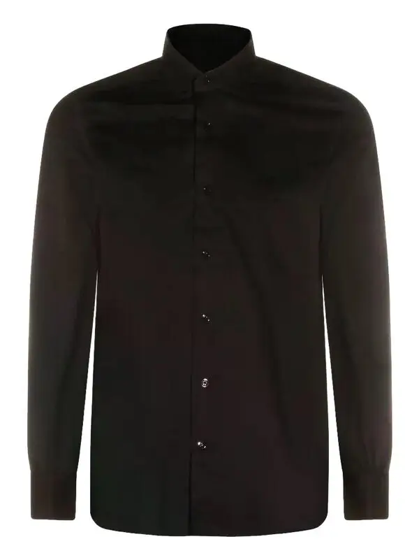 MAZZARELLI Buttoned Slim Shirt - Black