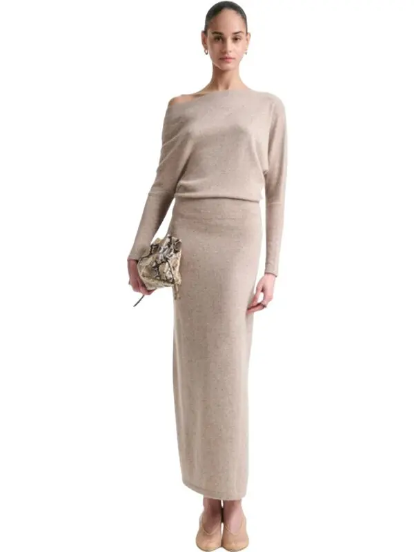 Altuzarra Nimbus Melange Kasos Cashmere Dress - Grey