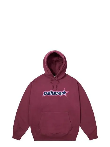 PALACE P Star Hoodie - Rich Wine
