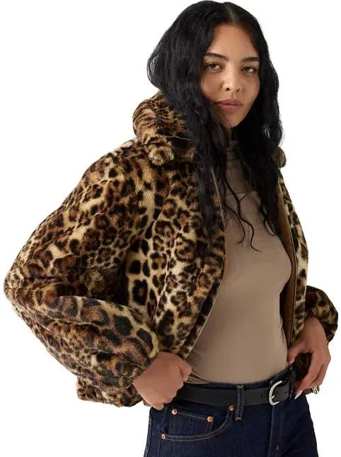 LEVI'S Elle Sherpa Jacket - Leopard