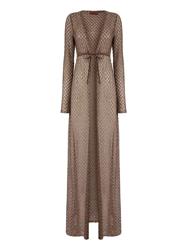 Missoni Long Cardigan Cover Up - Brown