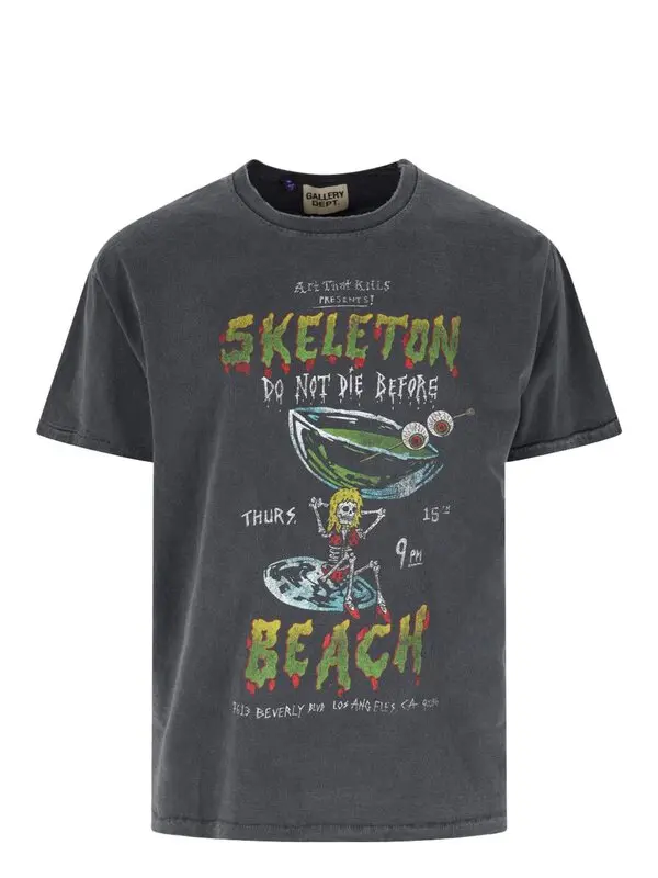 GALLERY DEPT. T-shirt "skeleton Beach - Black