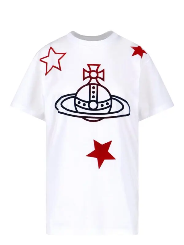 VIVIENNE WESTWOOD Orb And Stars T-shirt - White