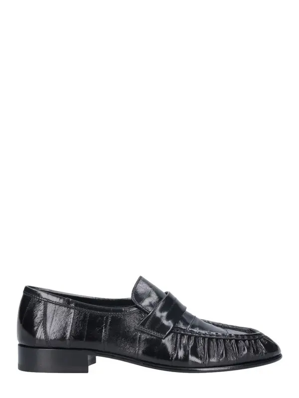 THE ROW Soft Loafers - Black