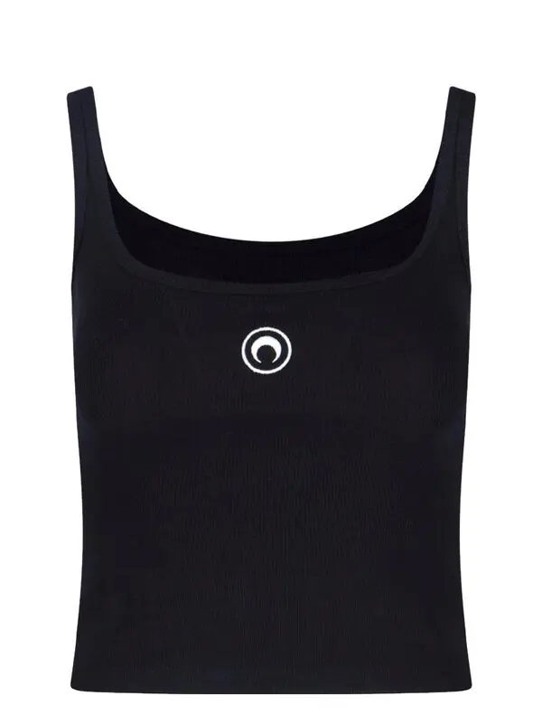 MARINE SERRE Moon Tank Top - Black