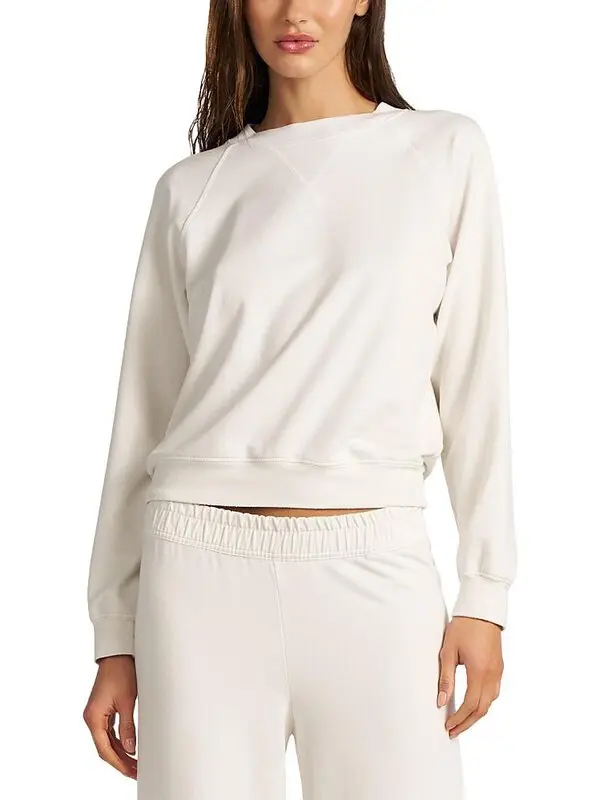 Cotton Citizen Lucca Raglan Sleeve Sweatshirt - Bone