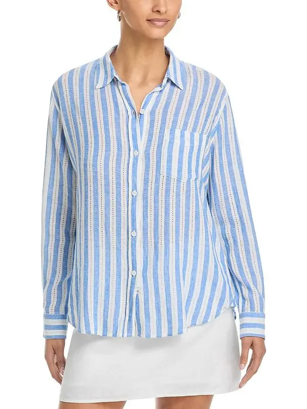 Rails Charli Striped Shirt - Atlantis Stripe