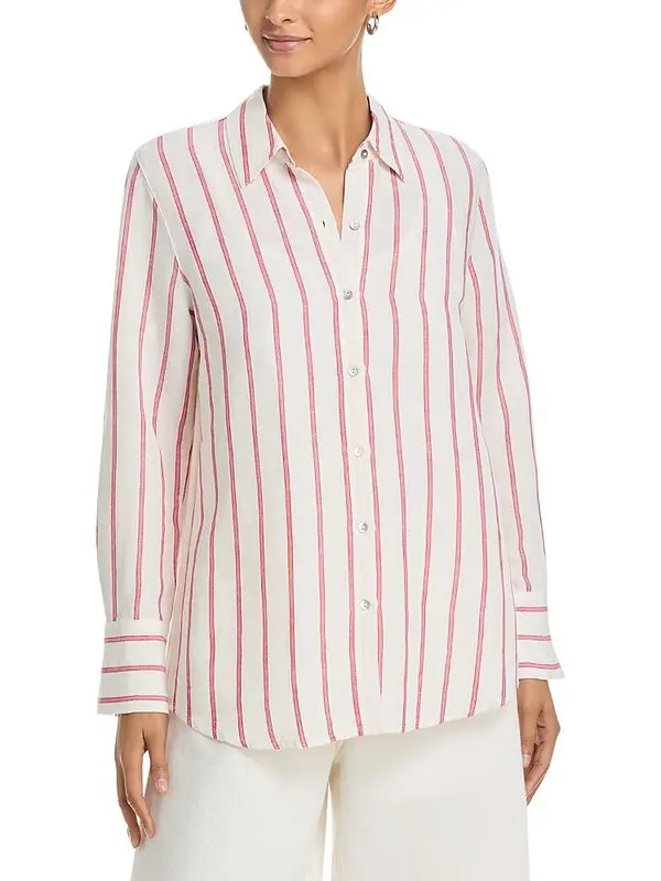 Rails Knox Shirt - Scarlet Ivory Stripe
