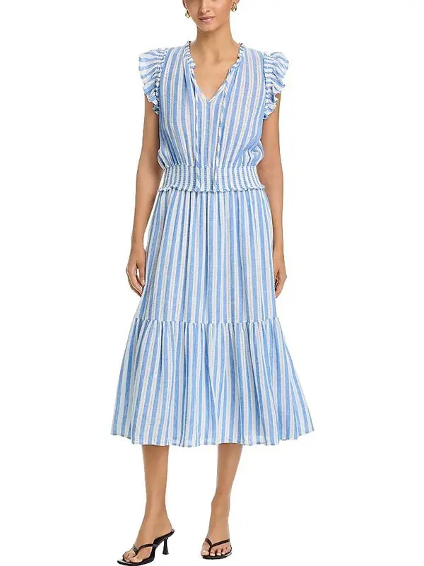 Rails Garden Stripe Midi Dress - Atlantis Stripe