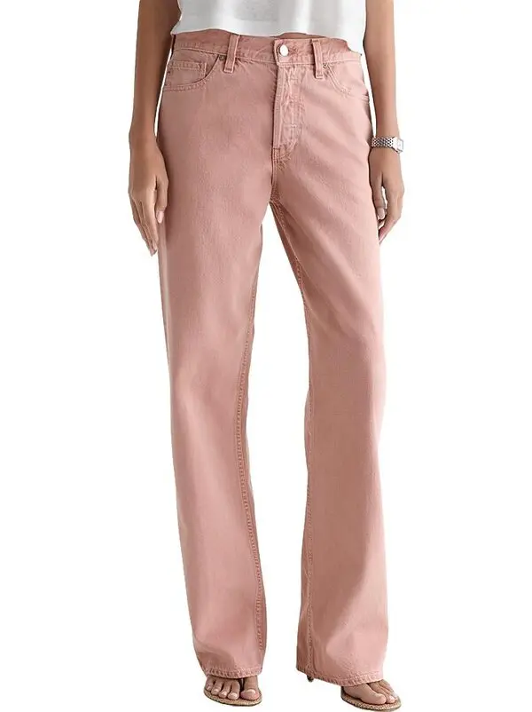Ag Billie High-rise Straight Jeans - Sulfur Sparkling Rose